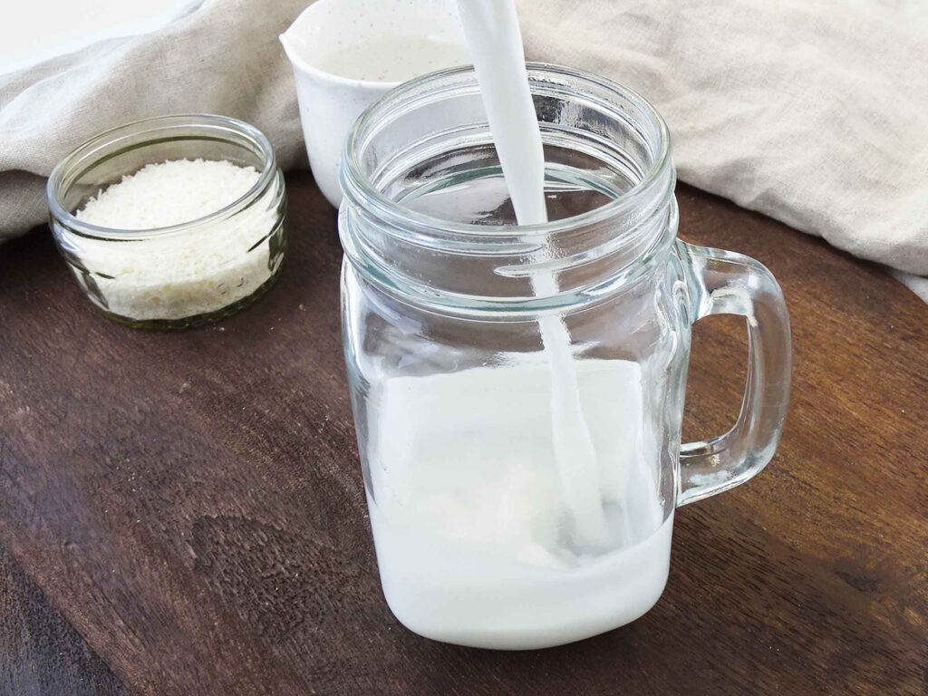 How to Make Homemade Coconut Milk with Desiccated Coconut - Anti ...
