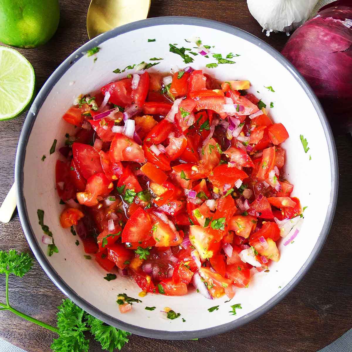 Fresh Tomato Salsa (Pico de Gallo) - Anti Candida Kitchen