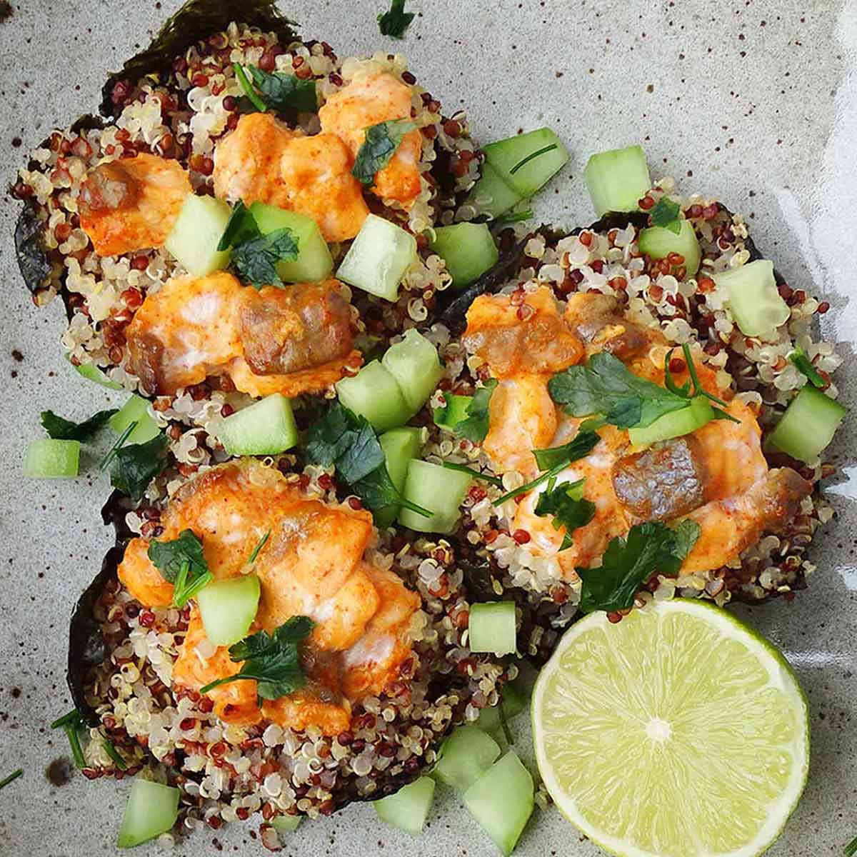 Quinoa and Salmon Baked Sushi Recipe - Anti Candida Kitchen