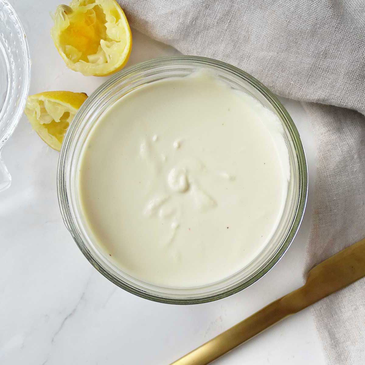 3-Ingredient Almond Cream Dressing - Dairy Free - Anti Candida Kitchen
