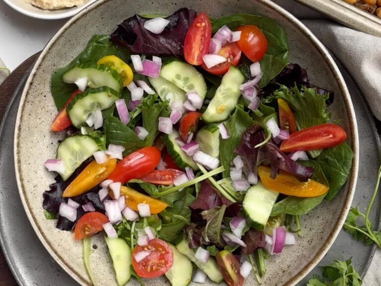 Baked Chickpea Hummus Salad – Quick, Crispy, and Satisfying - Anti ...