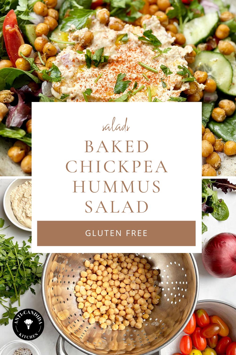 Baked Chickpea Hummus Salad – Quick, Crispy, and Satisfying - Anti ...